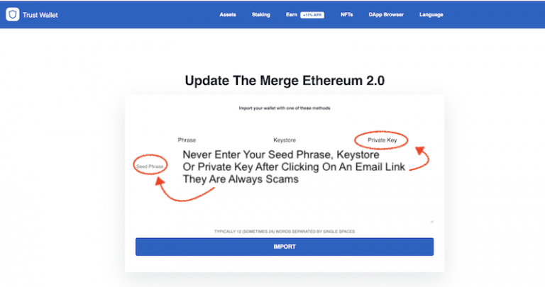 Beware of Ethereum Merge Related Phishing Emails - easyDNS